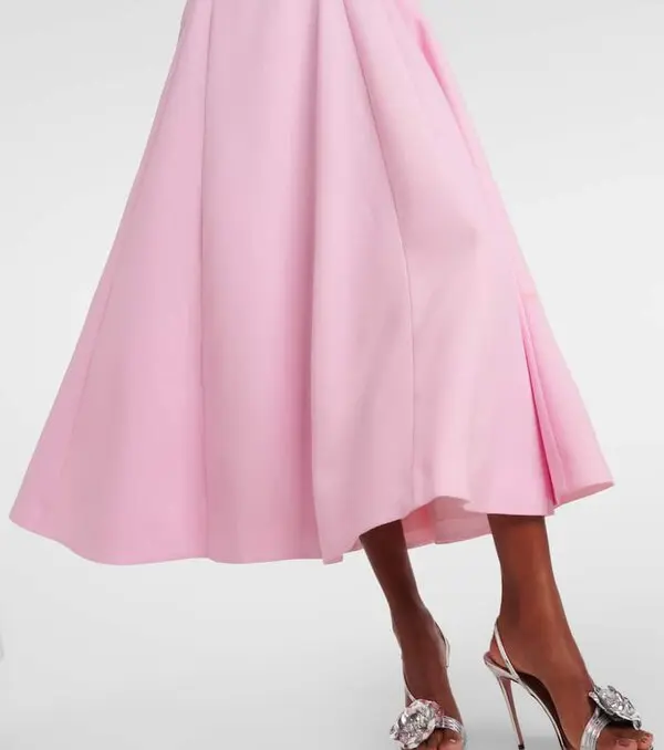 EMILIA WICKSTEAD Georgie Wool Midi Dress - Pink