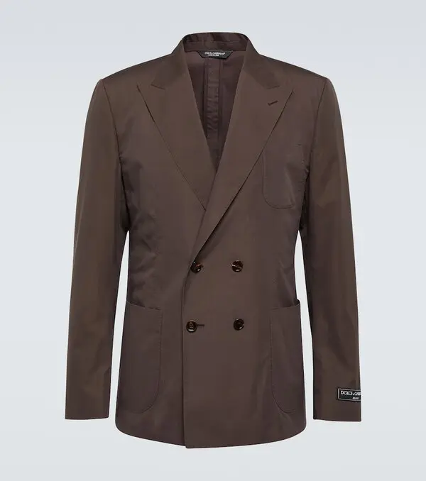 Dolce & Gabbana Cotton And Silk Poplin Blazer