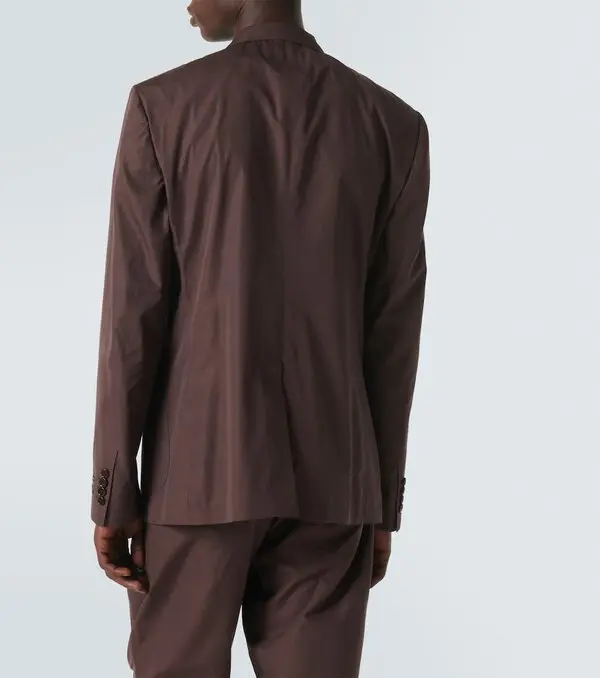 Dolce & Gabbana Cotton And Silk Poplin Blazer