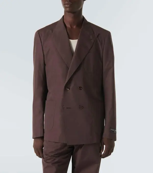 Dolce & Gabbana Cotton And Silk Poplin Blazer