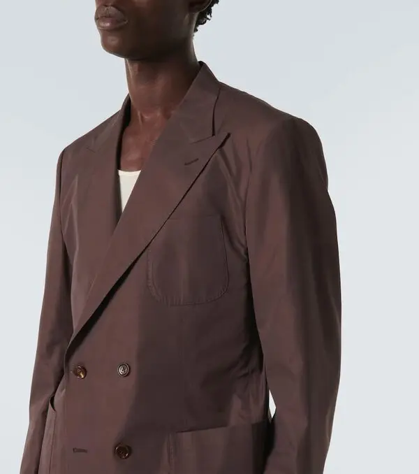 Dolce & Gabbana Cotton And Silk Poplin Blazer