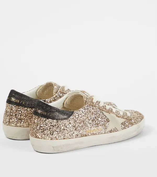 GOLDEN GOOSE Superstar Glitter Sneakers - Gold