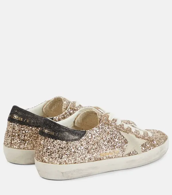 GOLDEN GOOSE Superstar Glitter Sneakers - Gold