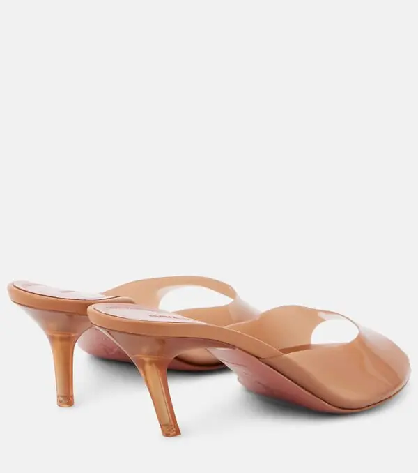Amina Muaddi Alexa 60 Mules - Brown
