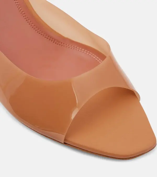 Amina Muaddi Alexa 60 Mules - Brown