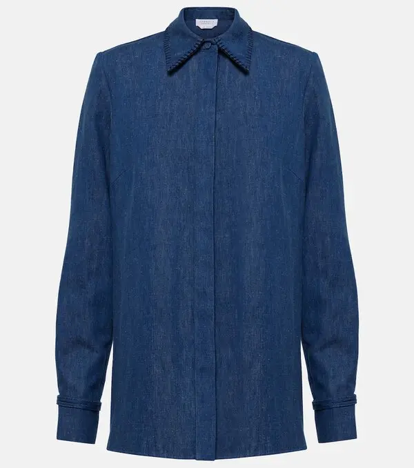 Gabriela Hearst Cruz Cotton And Linen Shirt