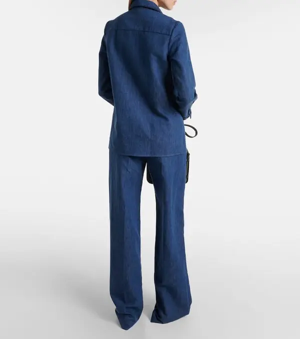 Gabriela Hearst Cruz Cotton And Linen Shirt