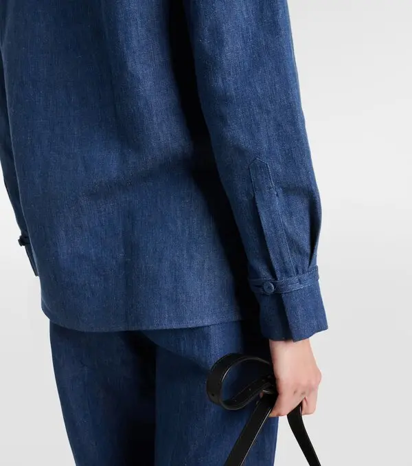 Gabriela Hearst Cruz Cotton And Linen Shirt