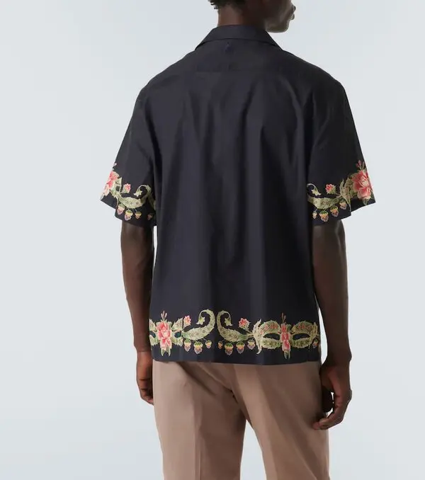 Etro Floral Cotton Bowling Shirt