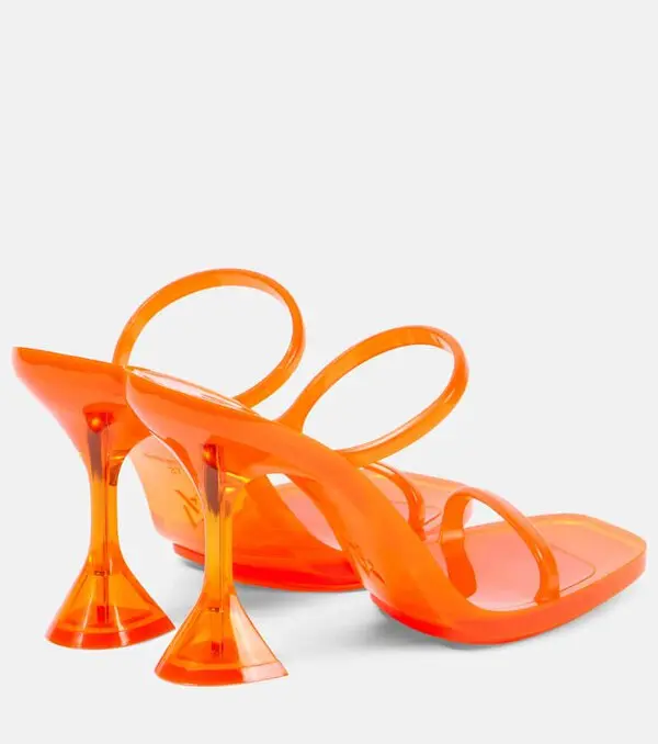 Amina Muaddi Brito 95 Pvc Sandals - Orange