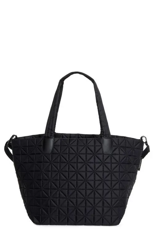 VEECOLLECTIVE Medium Vee Quilted Tote - Black