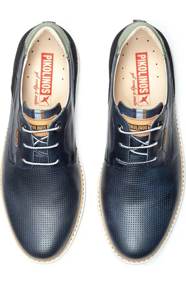 Pikolinos Olvera Leather Derby - Blue