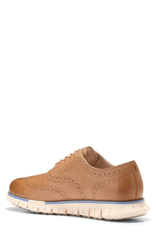 Cole Haan Zerøgrand Remastered Wingtip Derby Sneaker - Farro/vanilla