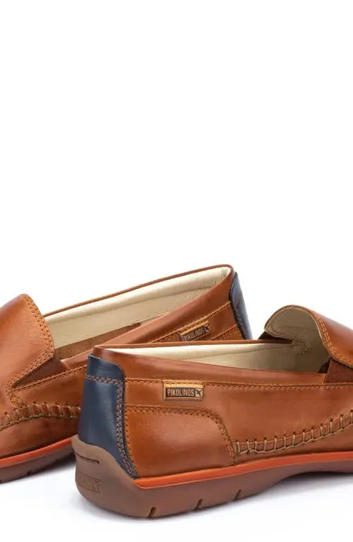 Pikolinos Marbella Leather Driving Shoe - Brandy