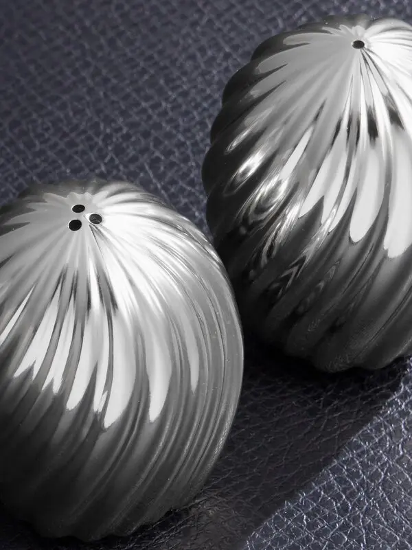 L'Objet Ripple Spice Jewels Platinum-plated Salt And Pepper Shakers