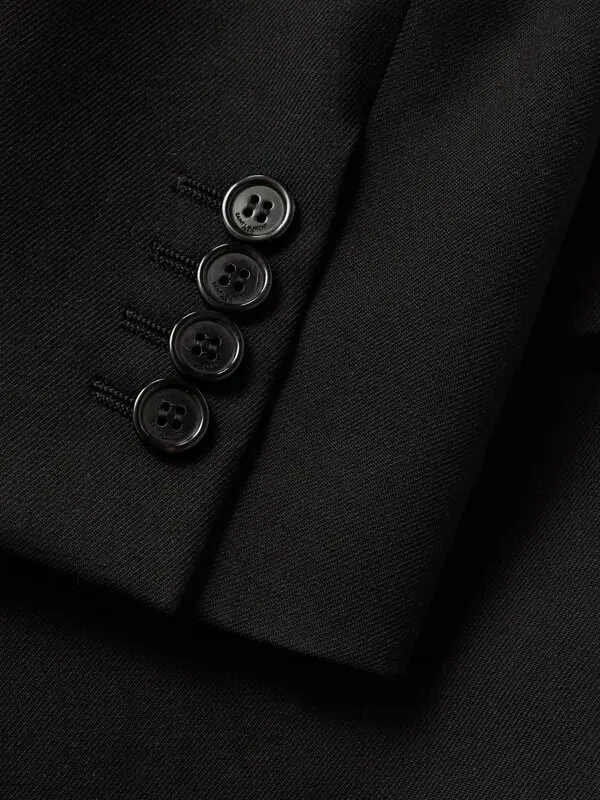 Saint Laurent Double-breasted Wool-gabardine Blazer