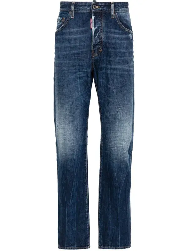 Dsquared2 642 Mid-rise Straight-leg Jeans - Blue