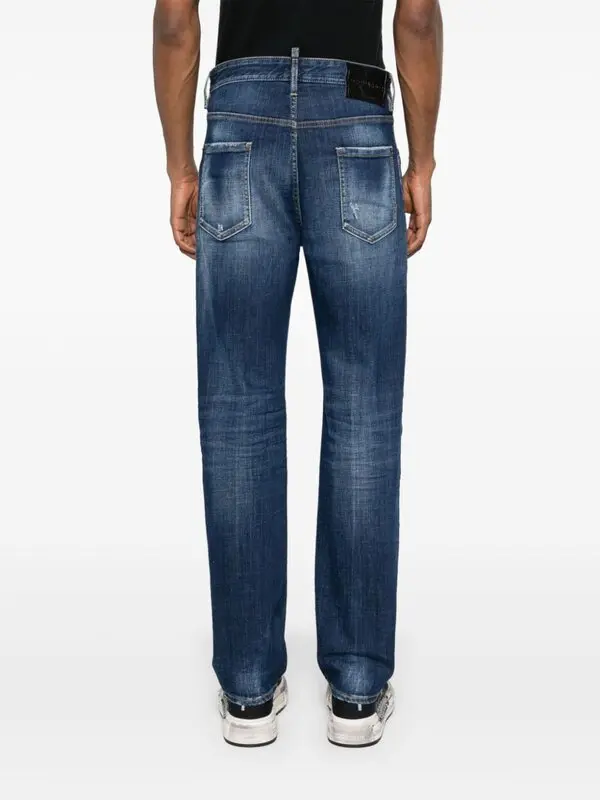 Dsquared2 642 Mid-rise Straight-leg Jeans - Blue