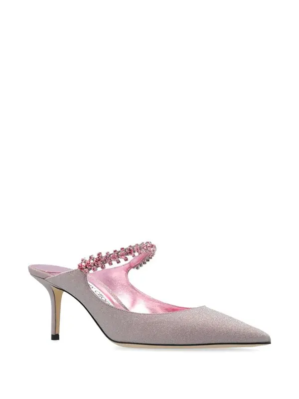 JIMMY CHOO Bing Crystal Embellished Mules