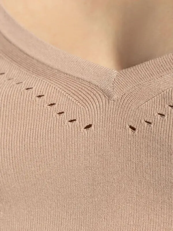 Max Mara Fine-knit Cropped Top