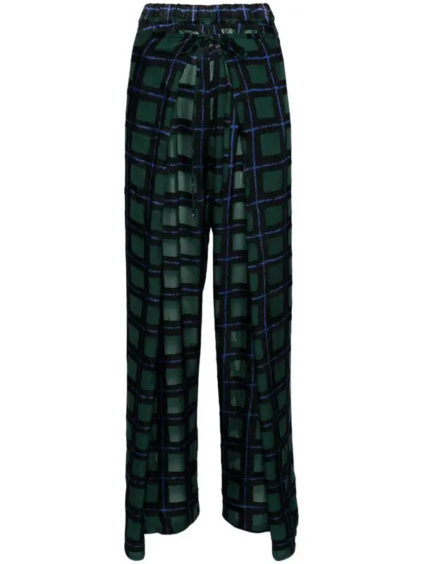 Henrik Vibskov Check-patterned Trousers