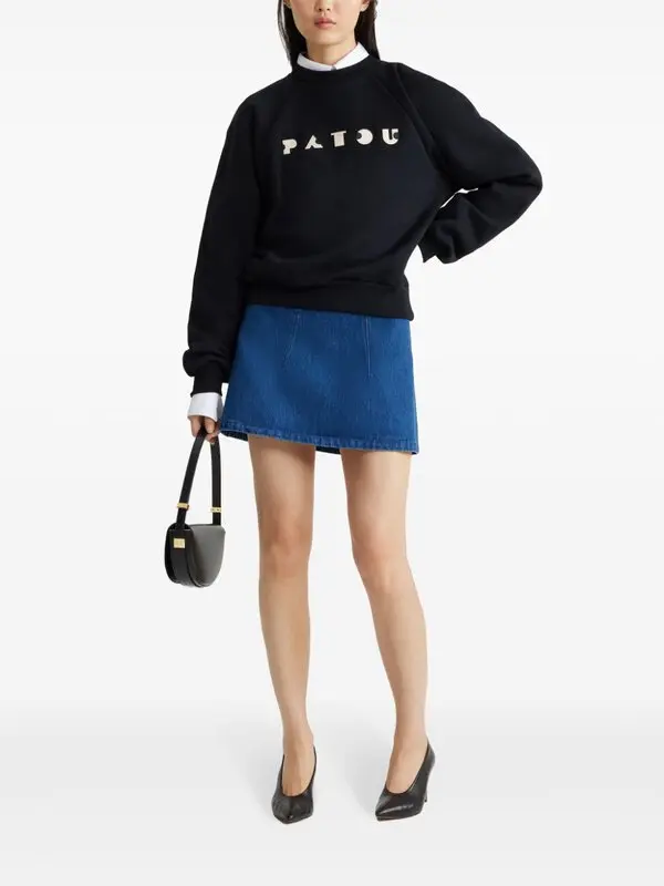PATOU Art Deco Embroidered Sweatshirt
