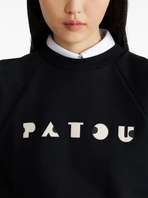 PATOU Art Deco Embroidered Sweatshirt