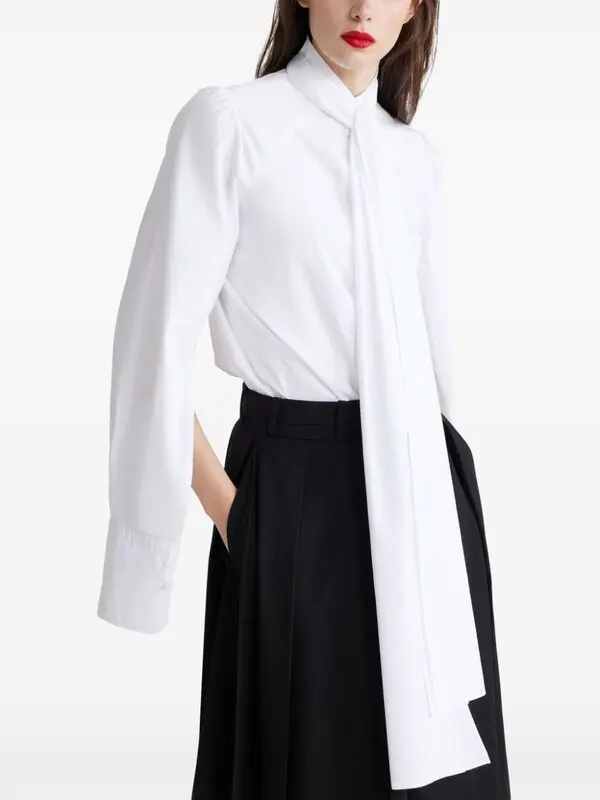 PATOU Lavallière Blouse - White