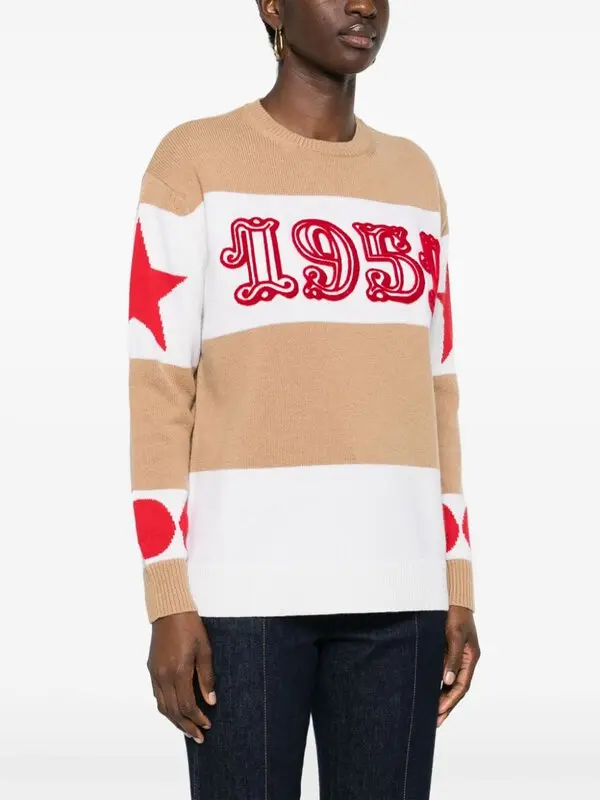 Max Mara Dirce Striped Jumper - Brown
