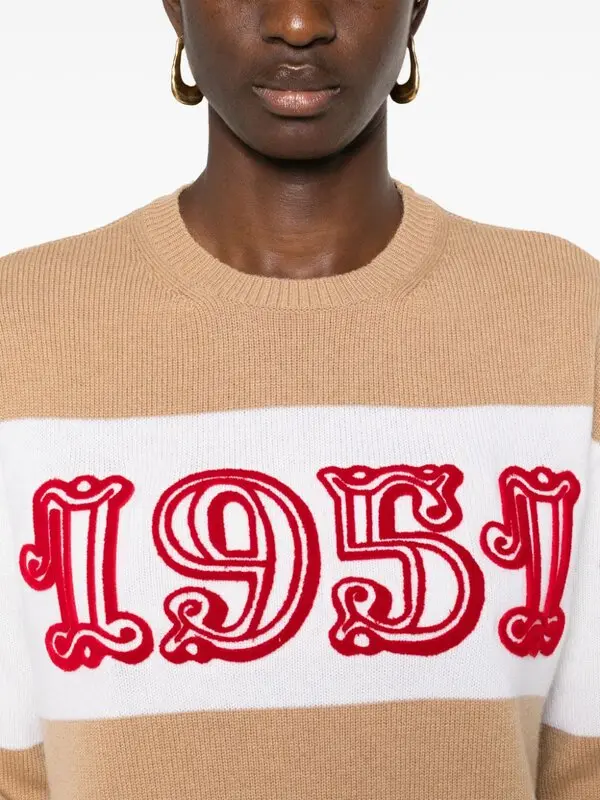 Max Mara Dirce Striped Jumper - Brown