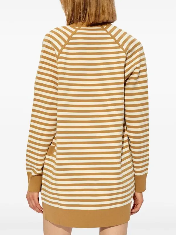 Max Mara Striped V-neck Cardigan