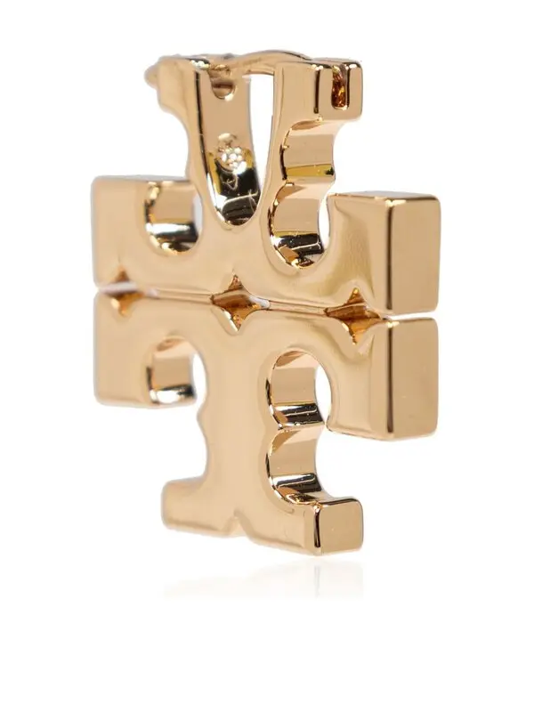 Tory Burch Logo Hoop Earrings