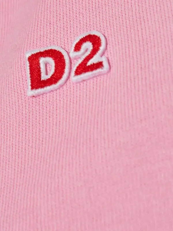 Dsquared2 Logo Patch V-neck Cardigan - Pink