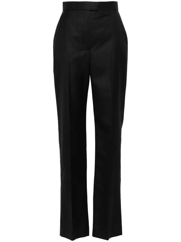 Alexander McQueen Pinstripe Wool Trousers