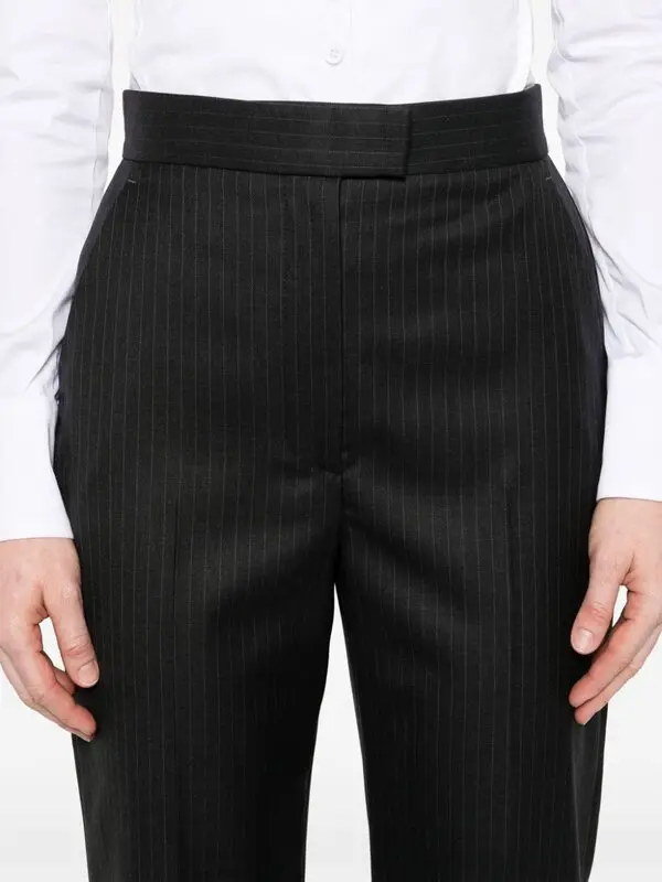 Alexander McQueen Pinstripe Wool Trousers