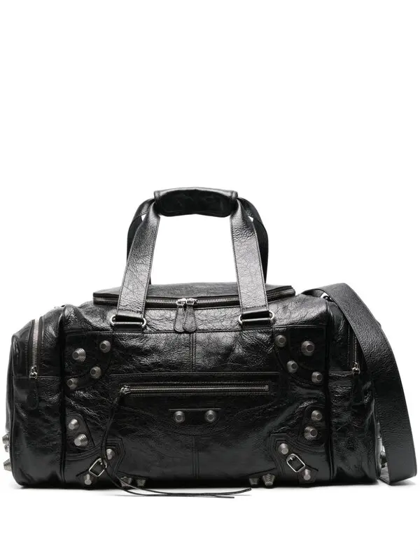 Balenciaga Le Cagole Leather Holdall - Black