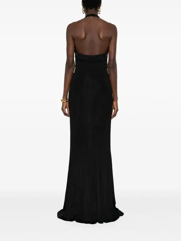 Tom Ford Halterneck Maxi Dress In Black - 35% Off | Editorialist