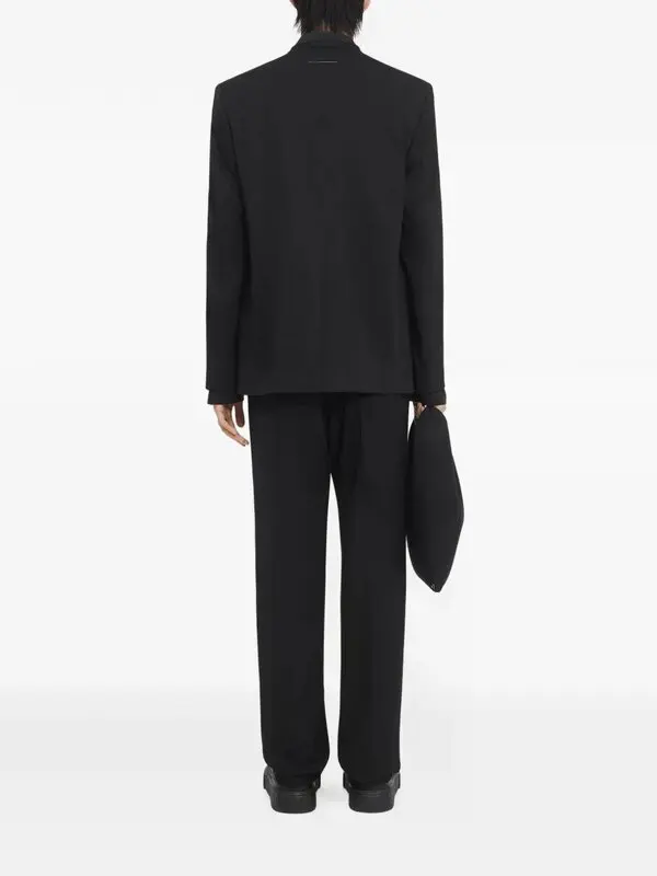 MAISON MARGIELA Single-breasted Twill Blazer - Black