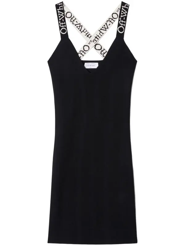 Off-White Logo-jacquard Mini Dress