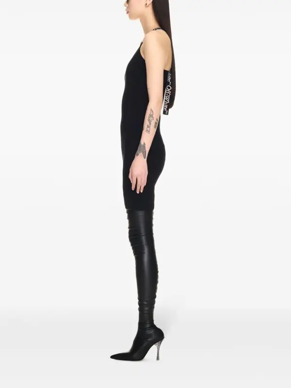 Off-White Logo-jacquard Mini Dress