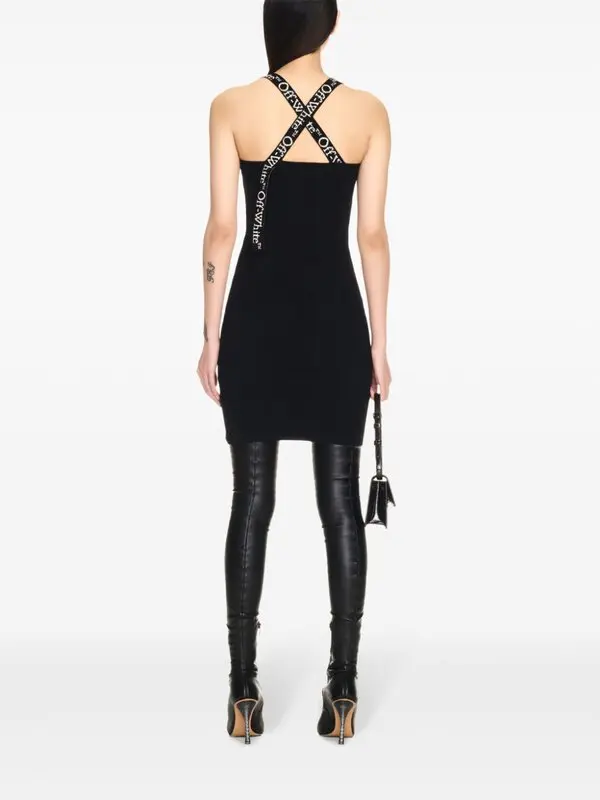 Off-White Logo-jacquard Mini Dress