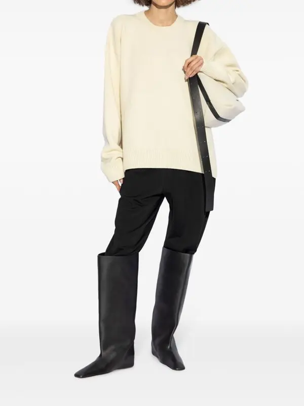 JIL SANDER Drop-shoulder Jumper - Neutrals