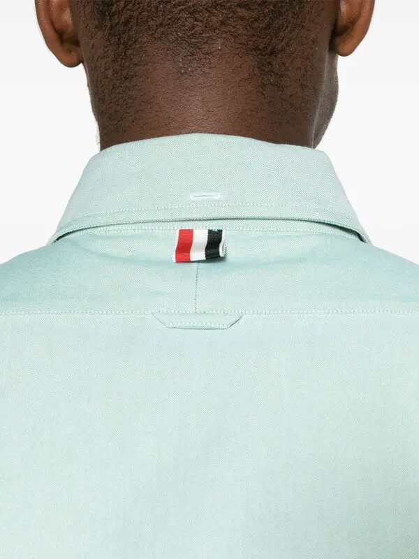 Thom Browne Armband-embellished Cotton Shirt - Green
