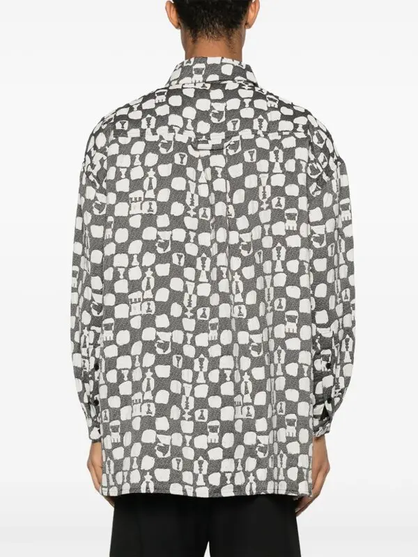 Henrik Vibskov Big Patterned-jacquard Shirt