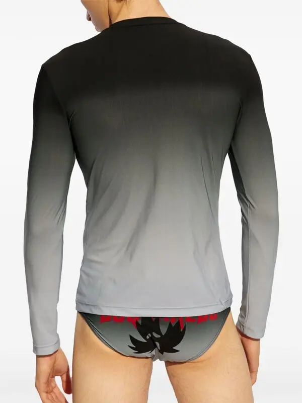 Dsquared2 Logo-Print Long-Sleeve T-Shirt - Black | Editorialist