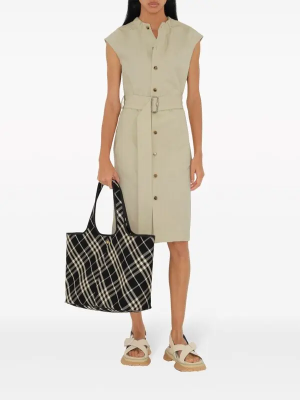 Burberry Vintage Check Tote - Black
