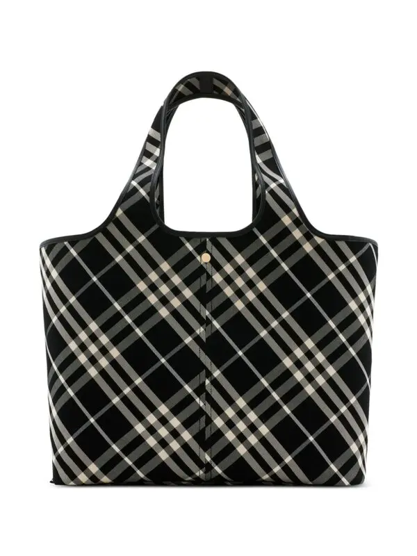 Burberry Vintage Check Tote - Black