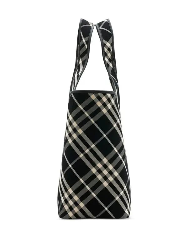 Burberry Vintage Check Tote - Black