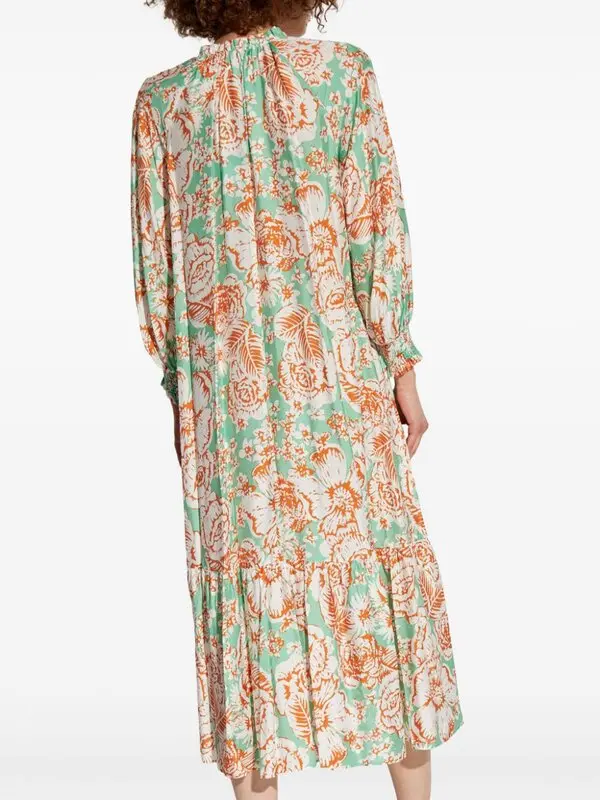 Diane Von Furstenberg Floral-print Shift Midi Dress