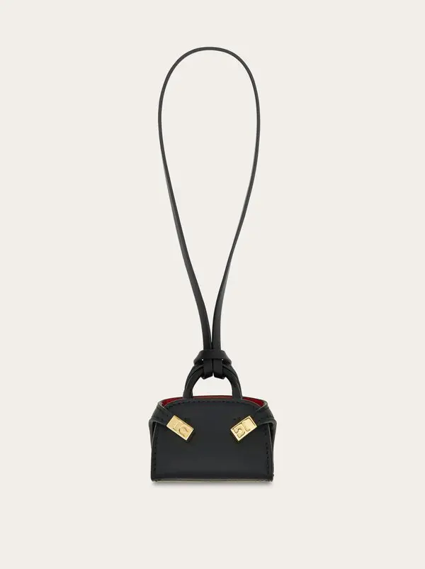 FERRAGAMO Hug Mini Charm - Black